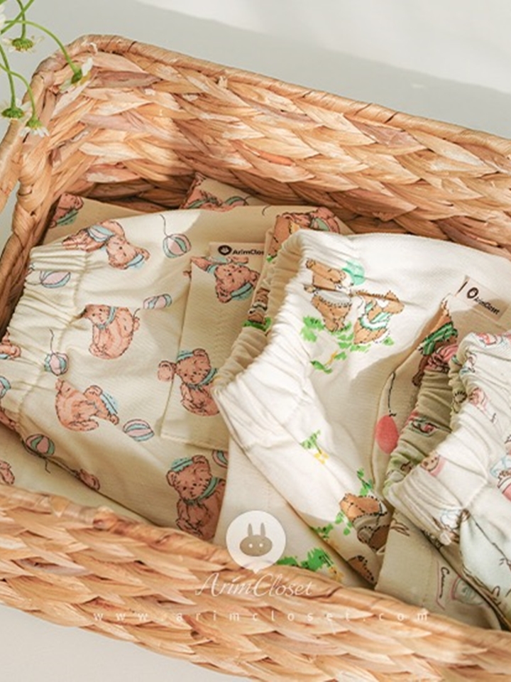 Cute Bunny Bear Basic Summer Pants - KKAMI