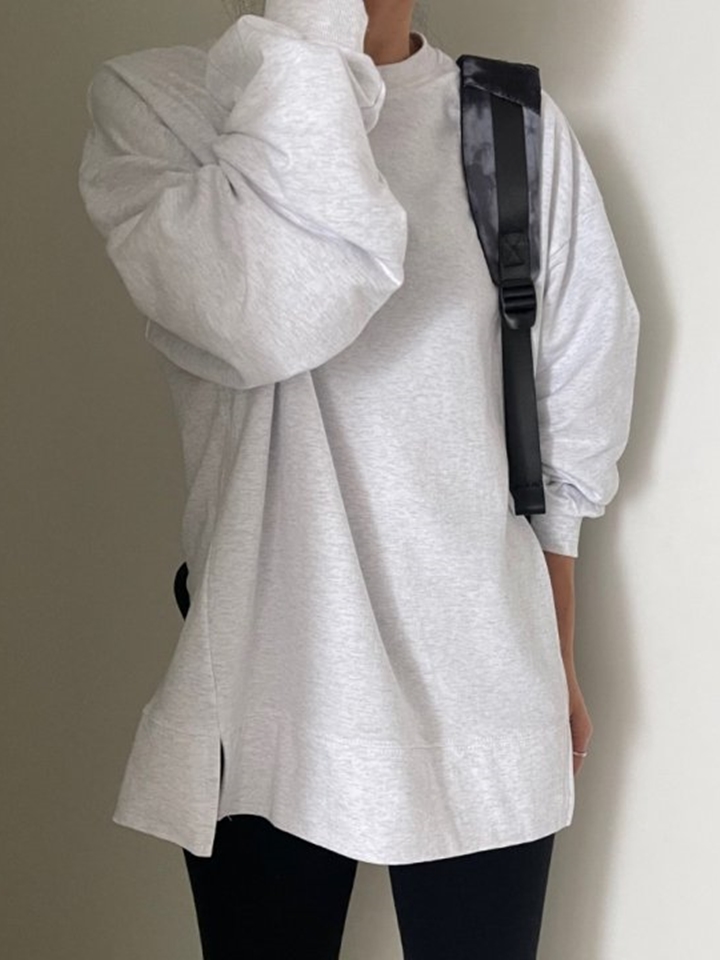 Clean Long Sweatshirt - KKAMI