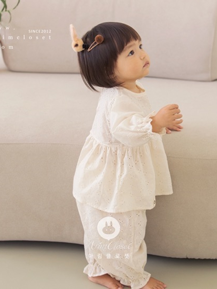 Lovely Natural Blouse Pants Set - KKAMI